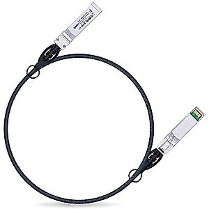 10G SFP+ Twinax Cable, Direct Attach Copper(DAC) Passive Cable, 1-Meter, for Cisco SFP-H10GB-CU1M, Meraki, Ubiquiti, Mikrotik, Intel, Fortinet, Netgear, D-Link, Supermicro, TP-Link