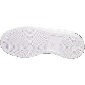 Nike Women's Court Vision Low Sneaker, White/White-White, 7.5 Regular US