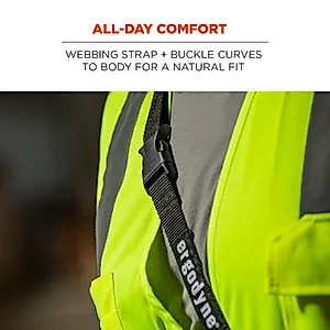 Ergodyne Squids 3134 Barcode Scanner Harness, Sling Style, Tethering Lanyard for Bar Code Scanners , Black