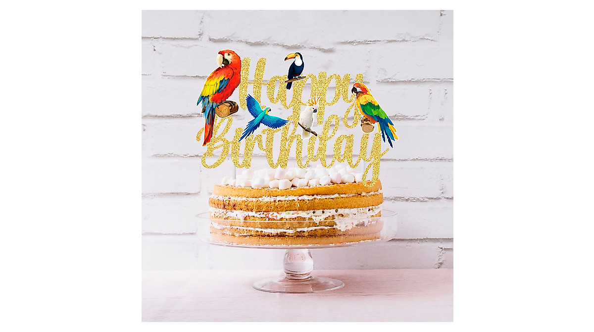Parrot Birthday Cake Decoration - Brighten Your Party