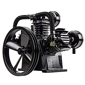 Compressor Source 4 to 5 HP Air Compressor Pump Replacement Single Stage 3 Cylinder 10-12 CFM Max Cast Iron CS3065A