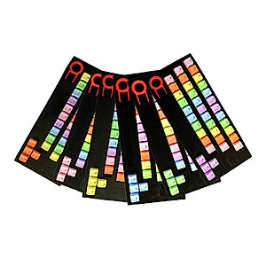 Mworld2 37 Keys PBT Key caps Colorful Gaming Backlit Keycaps Set with Key Cap Remover for Standard Mechanical Gaming Keyboard with Key Puller Rainbow Gradient Color