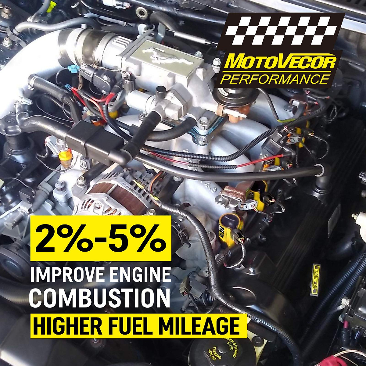 High Performance Ford Ignition Coil Pack Set - 8 Pack Extra 15% Energy for F-150 F-250 F-350 4.6L 5.4L V8 DG508 DG457 DG472 DG491 EXPEDITION MUSTANG CROWN VICTORIA LINCOLN MERCURY (Yellow)