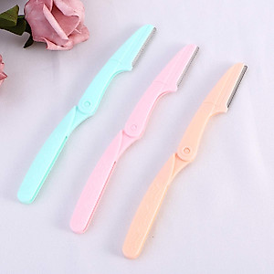 Frcolor 6pcs Eyebrow Razor Shaper Cheek Facial Hair Removers Trimmer for Women Ladies