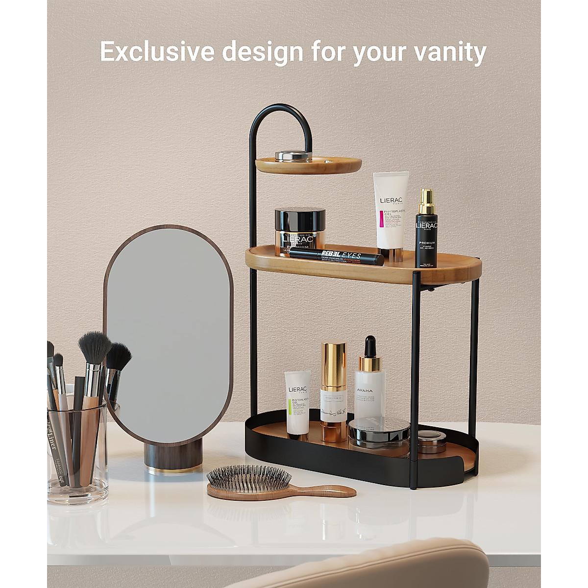 STARWARE 3 Tier Bathroom Organizer Countertop, Makeup Organizer Countertop for Vanity Storage & Home Decor, Exquisite Jewelry and Perfume Organizers for Dresser, Coffee Bar Organizer