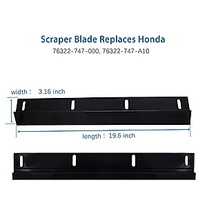 POSEAGLE Snow Blower Rubber Auger Paddles Replaces 72523-747-000, 72522-747-000, 72521-747-000 with 76322-747-000, 76322-747-A10 Scraper for Honda HS521, HS521K1, HS621 Snowblowers