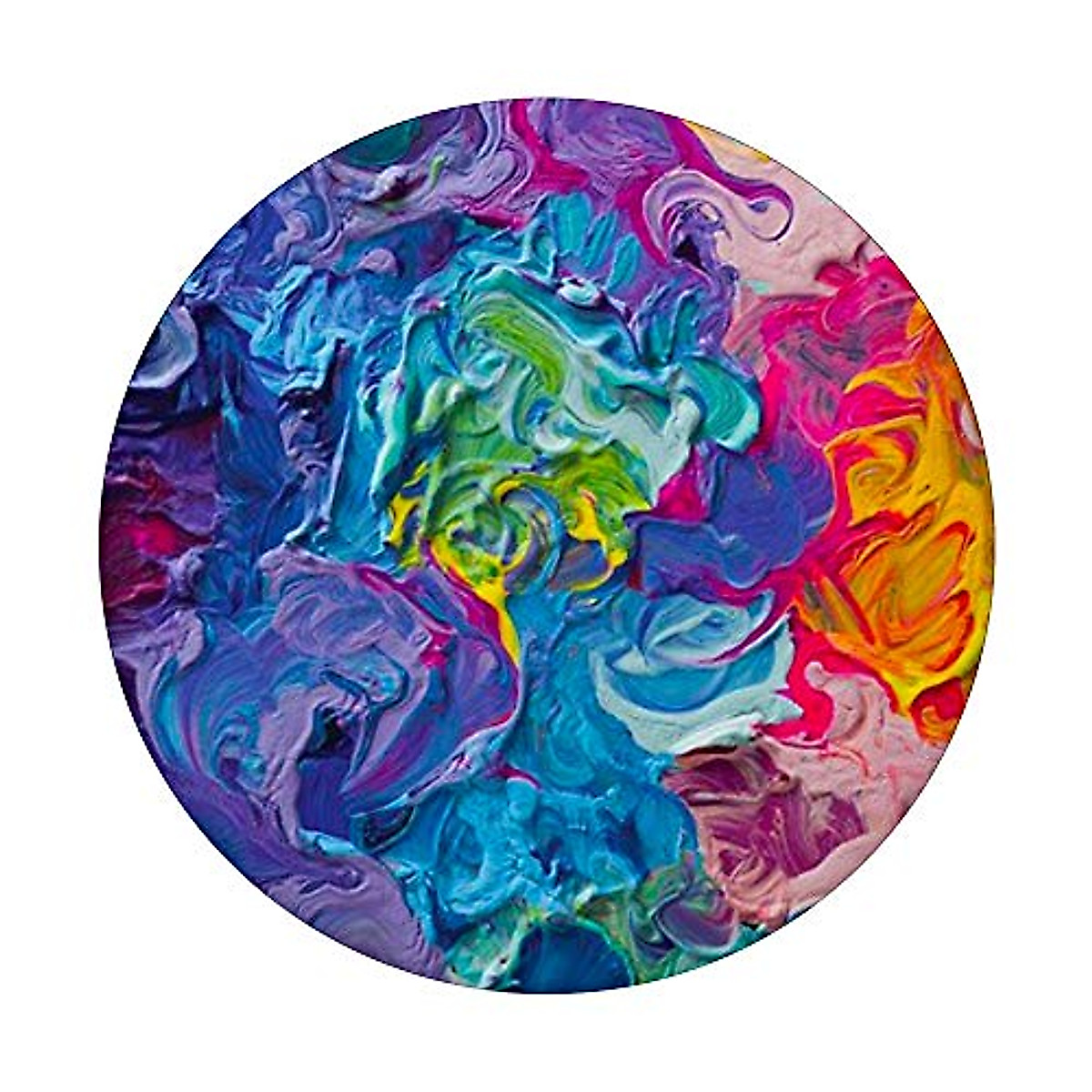 Artist Palette Paint Abstract Bright Colors Design PopSockets Swappable PopGrip