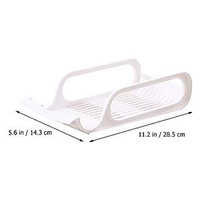 Hemoton 2pcs Soda Can Dispenser Beverage Holder for Fridge Kitchen Countertops Cabinets Plastic Canned Food Pantry Storage Rack Beverage Organizer