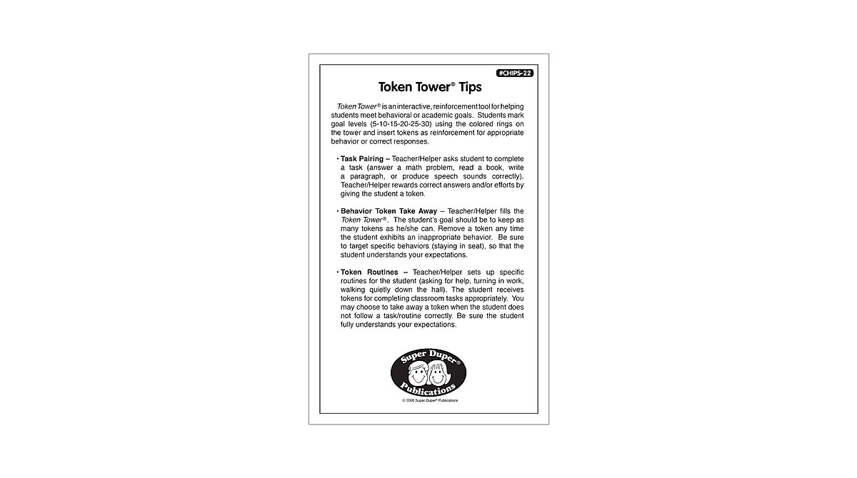 Token Towers Reinforcement Toy for Kids | Educational & Motivational