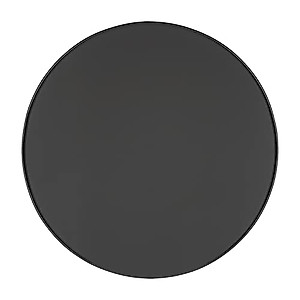 Pro Safe Glass 24" Round Tempered Gray Glass Table Top - 1/4" Thick with Flat Polish Edge