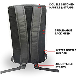 PS5 Travel Bag 2.0 | Controller, PS5, Wire & Headphones | Light Weight & Breathable | Double Stitched Straps | Play Station 5 Backpack