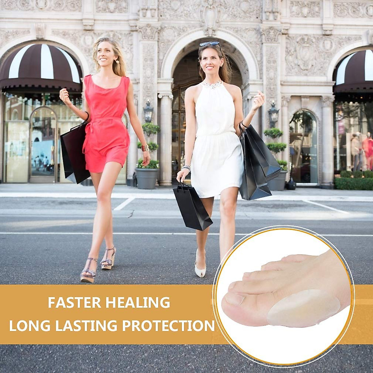 Blister Bandages, Blister Pads (15PCS) Gel Blister Cushions, Blister Pads, Hydrocolloid Seal Adhesive Bandages for Fingers, Toes, Heel Blister Prevention & Recovery, Waterproof, Ultra-Thin