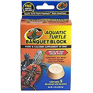 Zoo Med Aquatic Turtle Banquet Block Regular (5 Pack) - Pack of 4