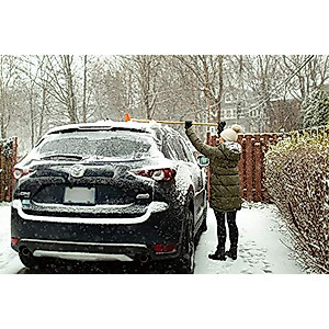 SNO-RAKE 18" Commercial Duty Snow RAKE with 48" Wooden Finished Handle # 105