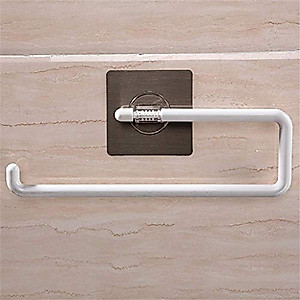 AFLHYJK Towel Rack- Kitchen Over Cabinet Strong Steel Double Towel Bar Rack - Hang on Inside or Outside of Doors - Storage and Organization for Hand