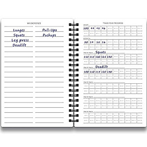 Undated Fitness Log Book & Workout Planner - Designed by Experts Gym Notebook, Workout Tracker, Exercise Journal for Men Women