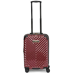 Karl Lagerfeld Paris Women's Carryon Spinner Wheels Hardside, Burgundy, One Size