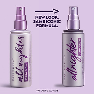 Urban Decay All Nighter Extra Glow Makeup Setting Spray - Makeup Finishing Spray Infused with Hyaluronic Acid & Agave Extract - Glowy, Dewy Finish - 4.0 fl oz