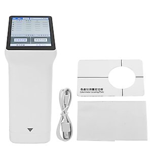 Digital Colorimeter 3.5in Touch Screen Color Difference Analyzer Color Tester for Chroma Sampling