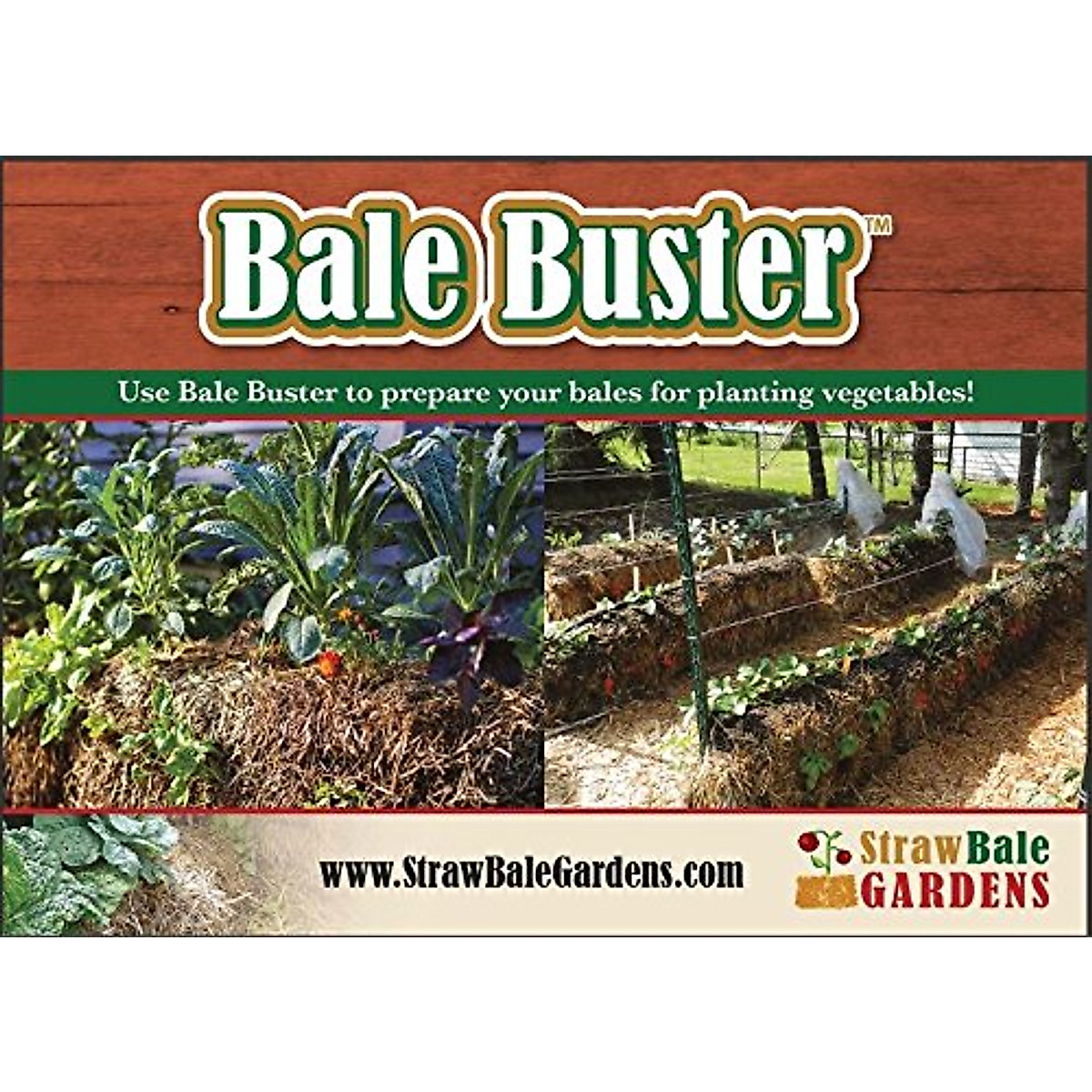 BaleBuster20 with Straw Bale Gardening Booklet!