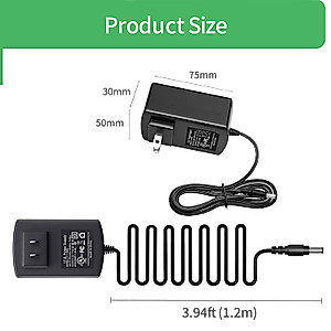 Security-01 AC to DC 12V 3A Power Supply Adapter 5.5mm x 2.1mm for CCTV Camera DVR NVR UL Listed FCC