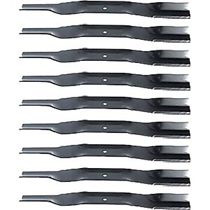 (9 Pack) Premium Medium Lift Replacement XHT Lawn Mower Blade Fits Toro/Wheel Horse 108-9764-02P | 21.718752" x 2.25" / 0.4375" Hole