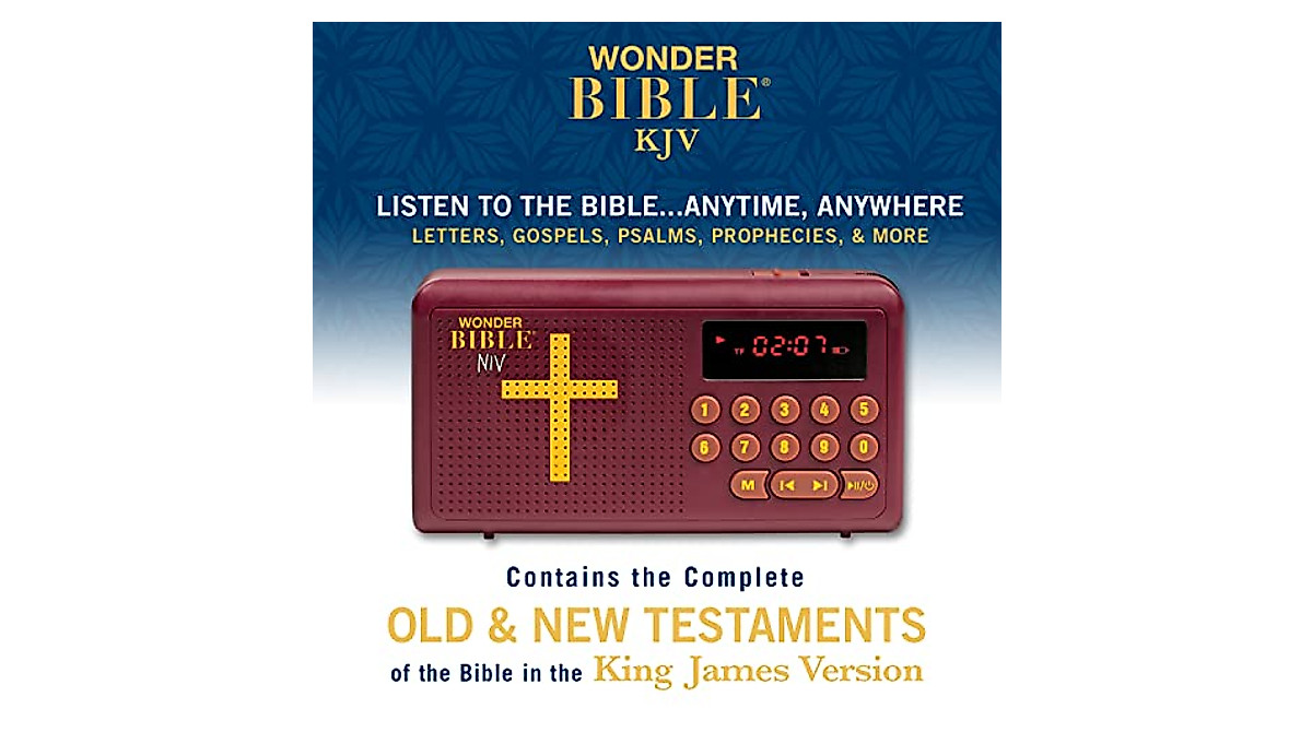 Wonder Bible KJV Talking Audio Bible Player - Complete Scripture