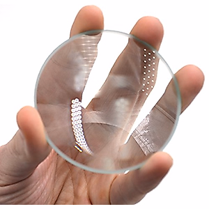 Double Convex Lens, 150mm Focal Length, 3" (75mm) Diameter - Spherical, Optically Worked Glass Lens - Ground Edges, Polished - Great for Physics Classrooms - Eisco Labs