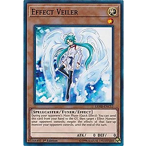 Yu-Gi-Oh! - Effect Veiler - LEHD-ENC12 - Common - 1st Edition - Legendary Hero Decks - Phantom Knights Deck