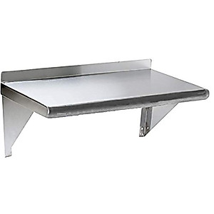 KPS Heavy Duty Stainless Steel Wall Mount Shelf 18 x 36 - NSF