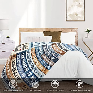 Merry Carve Father in Law Gift from Son in Law Birthday Gifts for Father in Law Throw Blanket to My Father of The Bride Gifts Christmas Father Day for Father in Law from Son in Law 60"*50"