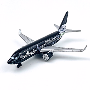 WngAur Alaska Airplane Model, Die-cast Metal Model Planes with Plastic Parts, Suitable for Collection and Gifts, N538AS