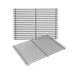 GLOWYE Grill Grates Replacement for Jenn Air 720-0336, 720-0163, Nexgrill 720-0163, 720-0430, 720-0433, Kirkland 720-0433, Permasteel PG-50400-S, Brinkmann 810-8534-S, Uberhaus, Perfect Glo (2-Pack)