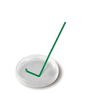 Heathrow Scientific Sterile Cell Spreaders, Disposable, L-Shaped, Individually Wrapped, Green (Pack of 500)