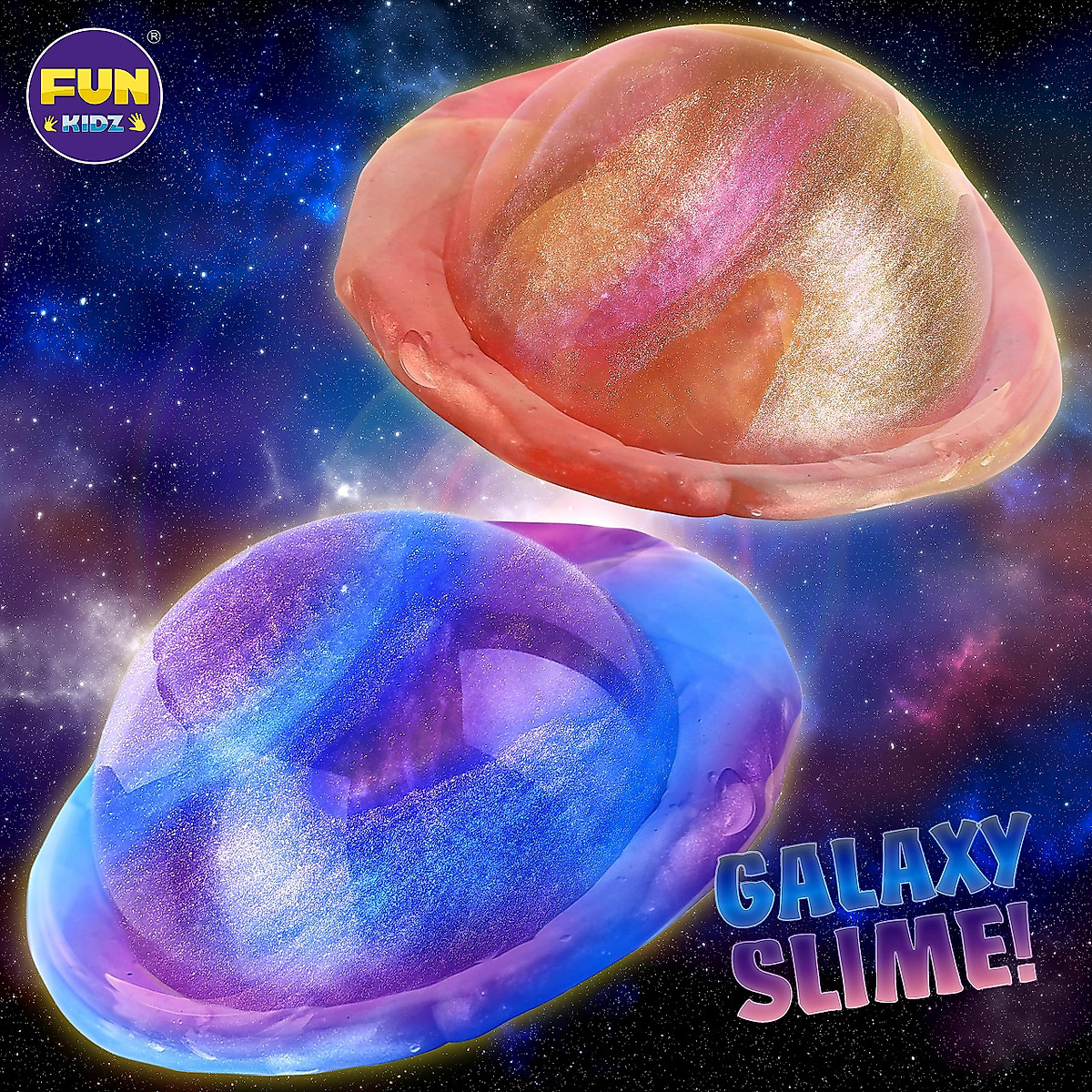 25 Variety Slime Balls Party Favors for Kids, FunKidz Bulk Premade Slime Pack Gift Toys for Girls Boys 6-12 with Galaxy, Butter, Cloud, Unicorn, Mermaid, Glow, Clear Slimes