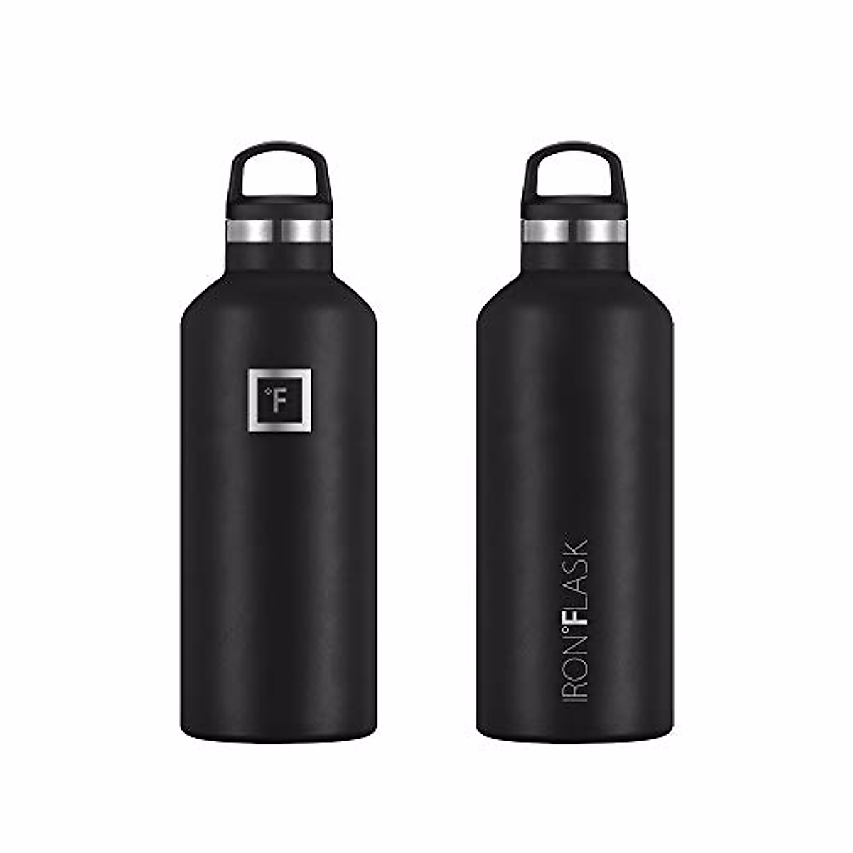 IRON °FLASK Sports Water Bottle - 32 Oz - 3 Lids (Narrow Spout Lid) Leak Proof, Durable Vacuum Insulated Stainless Steel - Hot & Cold Double Walled Insulated Thermos - Valentines Day Gifts - Him/Her