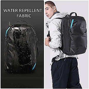 TANGCORLE Travel Carry on Backpack, Extra Large Expandable 45L Backpack for Flight approved, 17.3" Laptop with USB Charging Port Backpacks, Water Resistant Computer Business Backpack for Men & Women