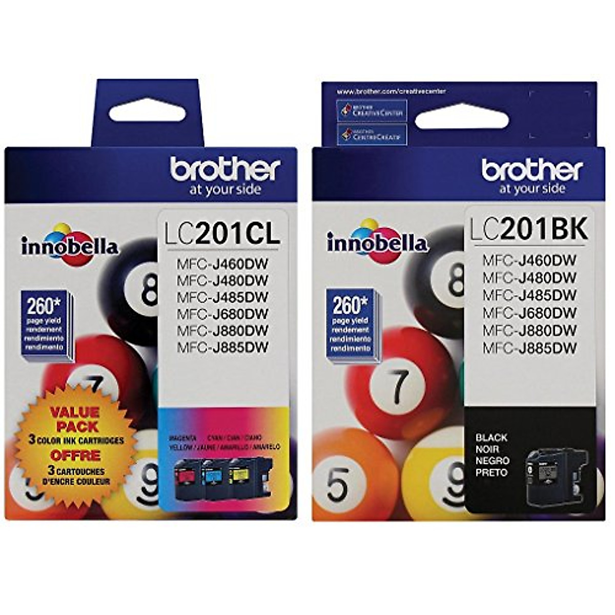 Brother LC2013PKS - C/M/Y - 3 Pack Ink … (LC2013BK/C/M/Y (All Colors))