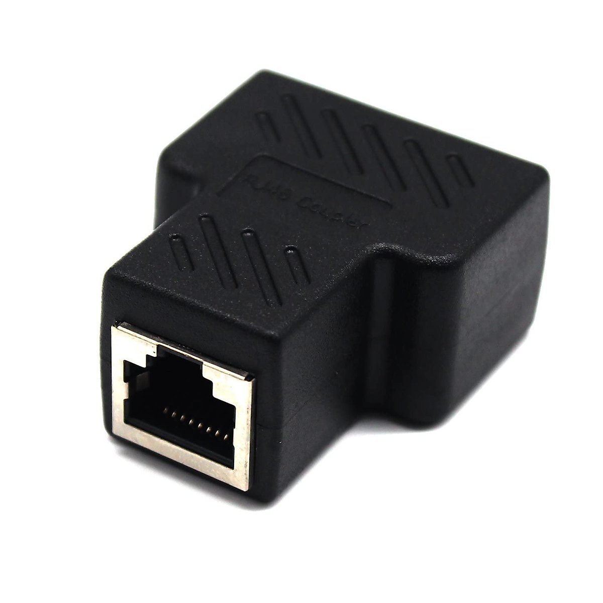 MOTONG RJ45 Splitter Adapter 1 to 2 Dual Female Port CAT 5/CAT 6 LAN Ethernet Socket Splitter Connector Adapter