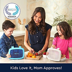 Bentgo® Kids 5-Compartment Lunch Box With Insulated Lunch Bag - (Confetti Edition - Abyss Blue)