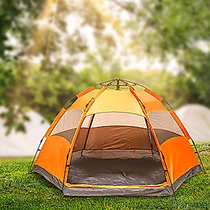 BornTech 1 Minute Instant Easy Setup Pop Up Camping Tent Light Weight Backpacking Tent Waterproof Windproof for Camping, Hiking, Outdoor Festivals, Beach (Fit up to 3 Adults or 6 Kids)