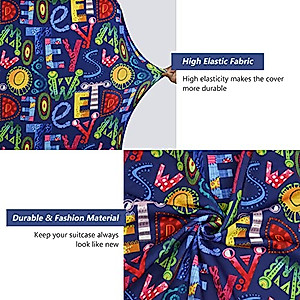 MININOVA Travel Luggage Cover Suitcase Protector Fits 27-30 Inch Luggage, Alphabet L