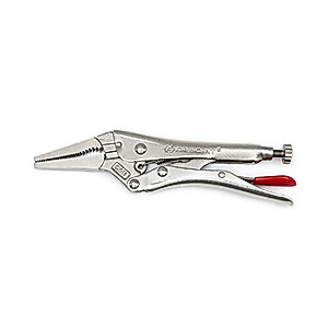 Crescent 5 Piece 5 Inch, 7 Inch & 10 Inch Curved Jaw & 6 Inch & 9 Inch Long Nose Locking Pliers with Wire Cutter - CLP5SETN