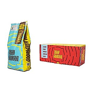 Thaan Thai Style Charcoal (5) and Thaan Charcoal Premium Select Very Large Lump Natural Hardwood Charcoal