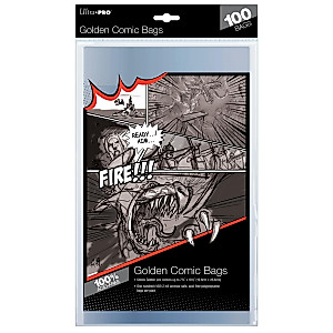 Ultra Pro Golden Size 7-3/4" X 10-1/2" Comic Bags