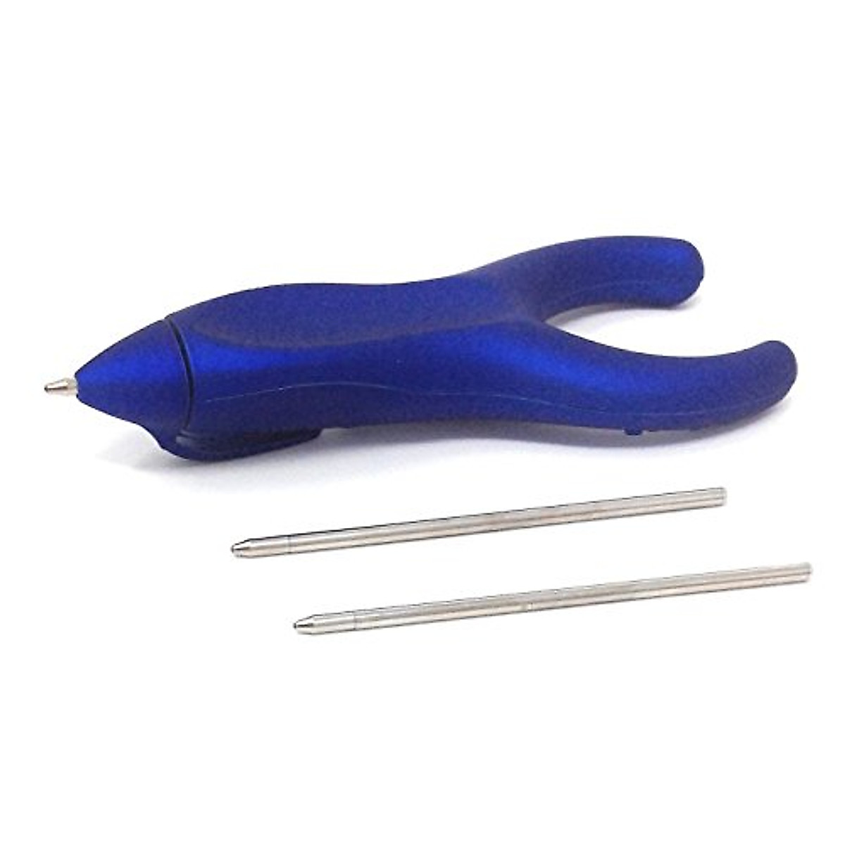 Penagain Ergosof, Ballpoint Pen, Set of 4 Colors: Black, Silver, Red and Blue (Individually Packaged with Two Refills Per Pen) (Limited Edition)