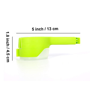 Mayata 4pcs/Set Multifunctional Snack Sealing Clip Food Tea Nut Bagged Food Moisture-Proof Discharge Spout Plastic Bag Clip Kitchen Tools