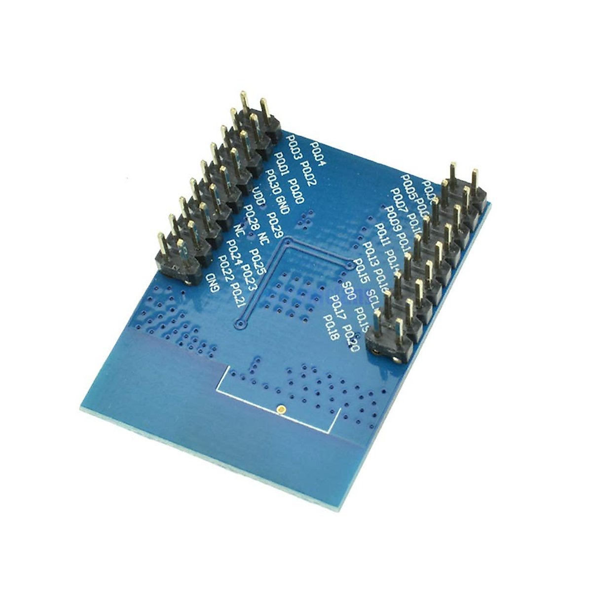 Hailege 2pcs NRF51822 CORE51822 2.4GHz BT4.0 Wireless Bluetooth Module Bluetooth 4.0 Communication Board RF Transceiver Controller Antenna SPI I2C UART