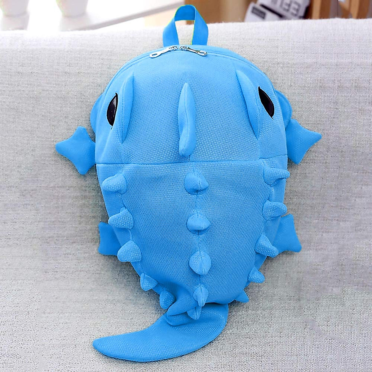 LOCOMO 3D Dragon Backpack Dinosaur Casual Daypack with Spikes Adult Cute Lizard 2 Size Available BPK005BLUL