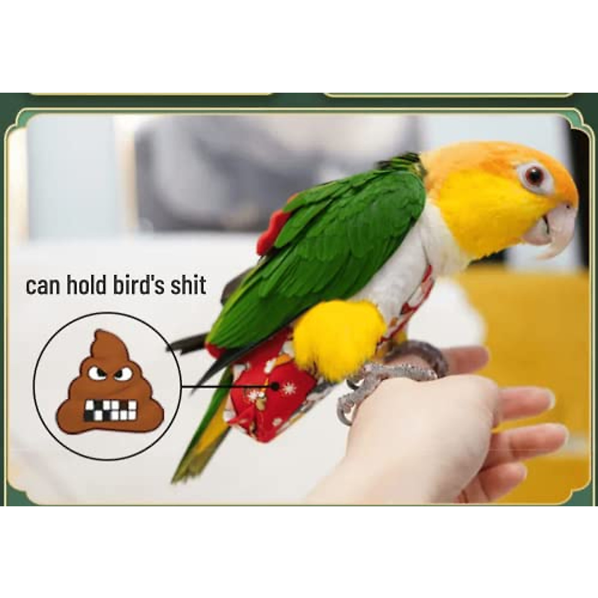 Bird Flight Suits Diapers, Parrot Flight Suits Diapers for Monk Parakeets, Cockatiels Flight Suits, Parrot Clothes, Bird Training Nappy Suit Liners Clothes (Small,Purple)